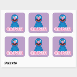 Grover Classic Style Square Sticker | Zazzle