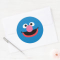 Grover Face Art Classic Round Sticker | Zazzle