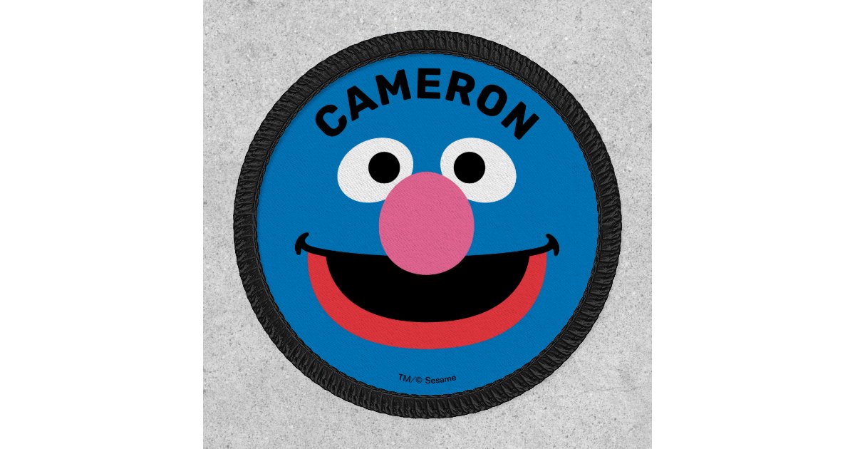 Grover Face Art Patch | Zazzle