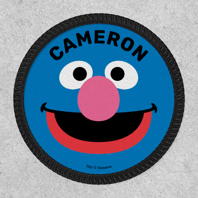 Grover Face Art Patch | Zazzle
