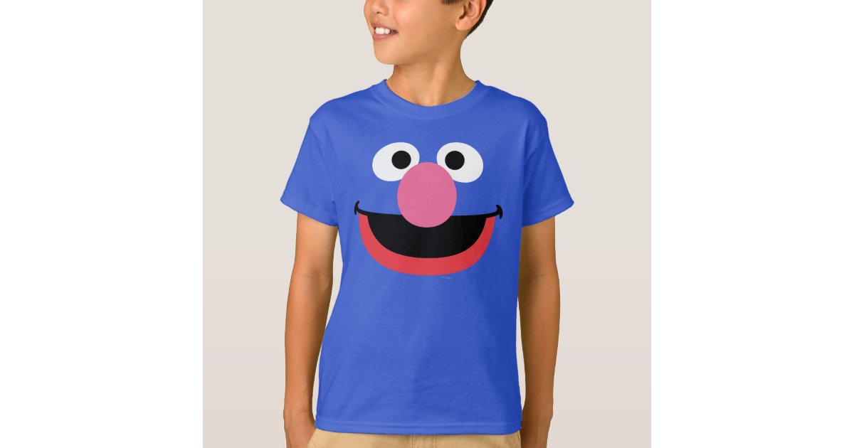 Grover Face Art T-Shirt | Zazzle.com