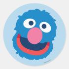 Grover Face Art Classic Round Sticker | Zazzle.com