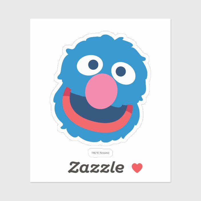 Grover Head Sticker | Zazzle.com