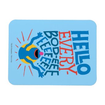 Grover Hello Magnet | Zazzle