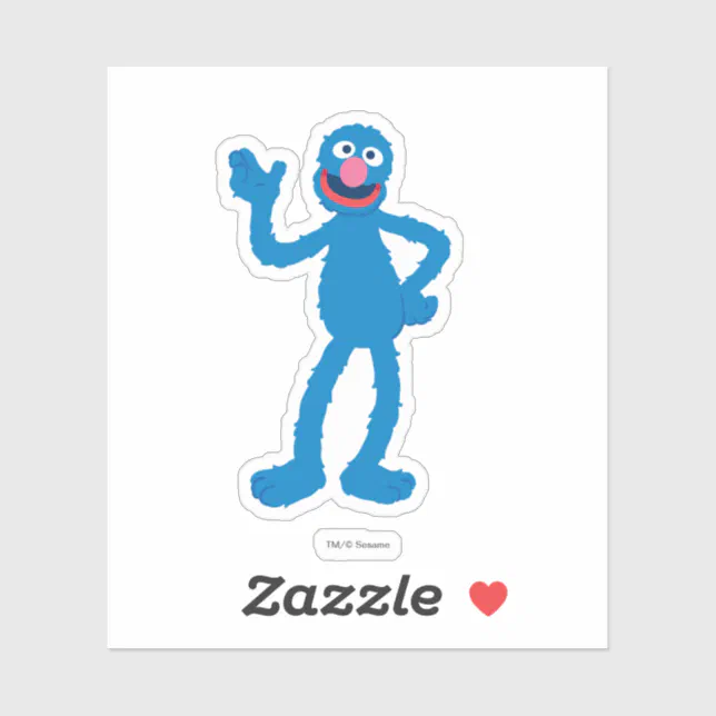 Grover Standing Sticker | Zazzle