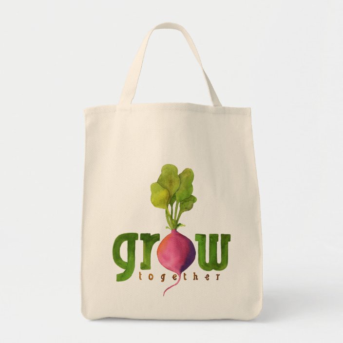 Grow Together (Radish) Tote Bag | Zazzle.com