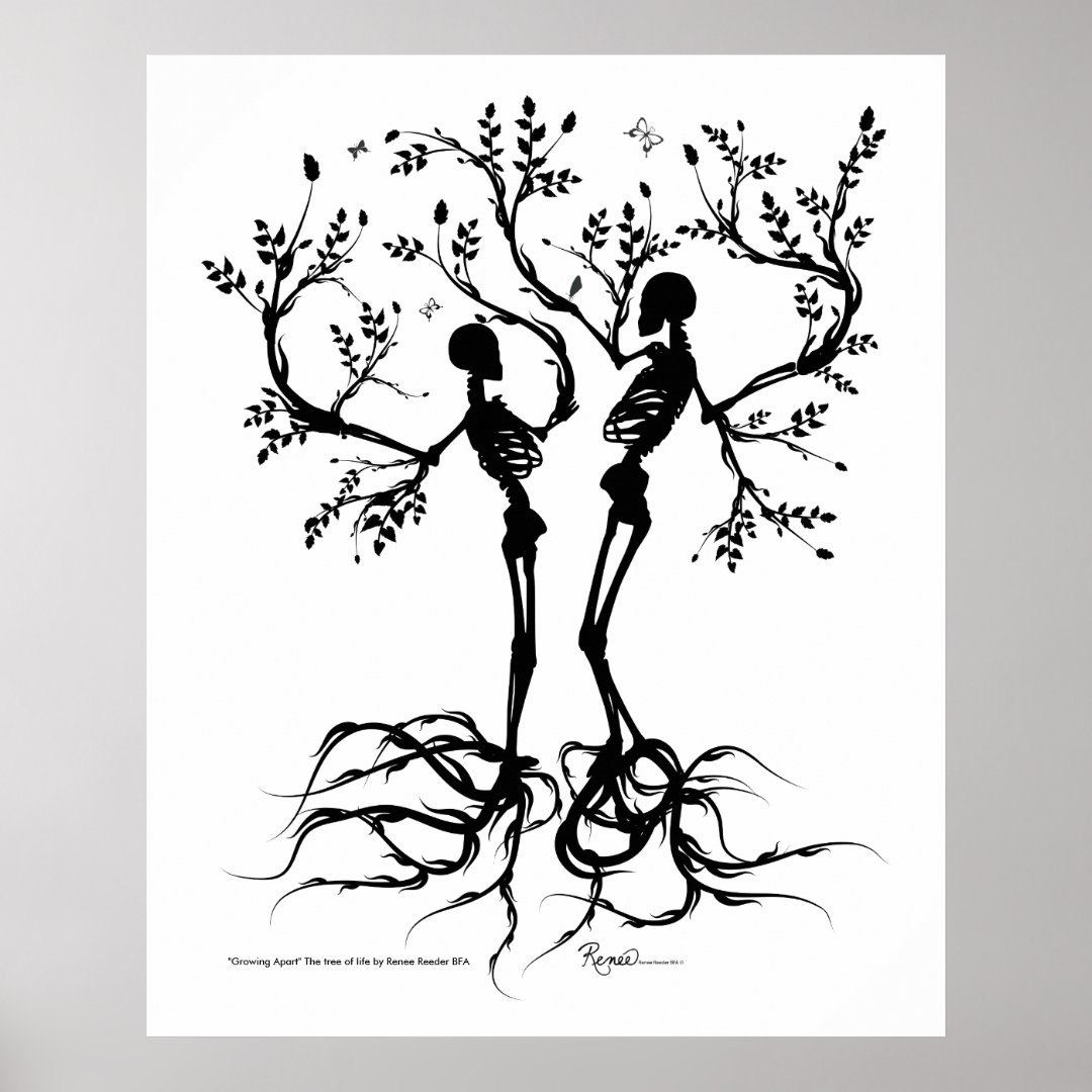Growing Apart Poster | Zazzle