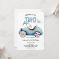 Growing up Two Fast Boy 2nd Birthday Invitation | Zazzle