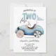 Growing up Two Fast Boy 2nd Birthday Invitation | Zazzle