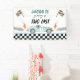 Growing Up Two Fast Race Car 2nd Birthday Backdrop Banner | Zazzle