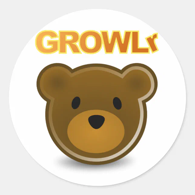 GROWLr Sticker | Zazzle