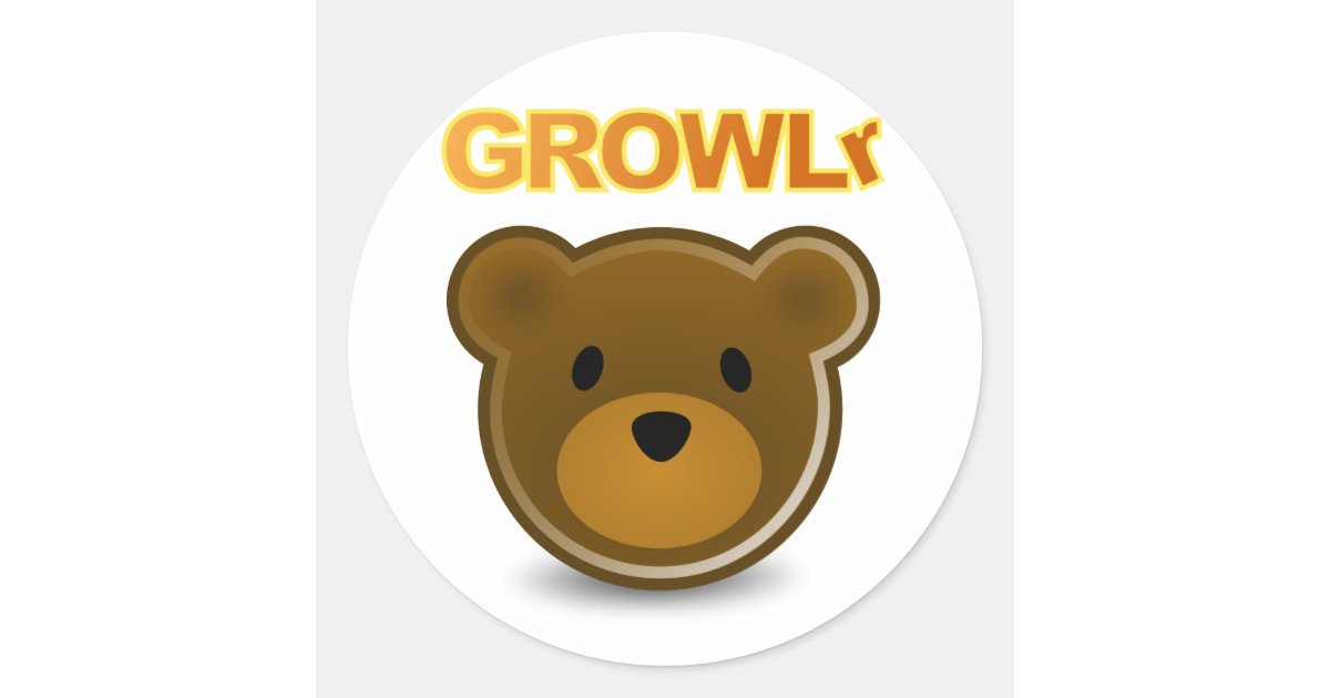 GROWLr Sticker | Zazzle
