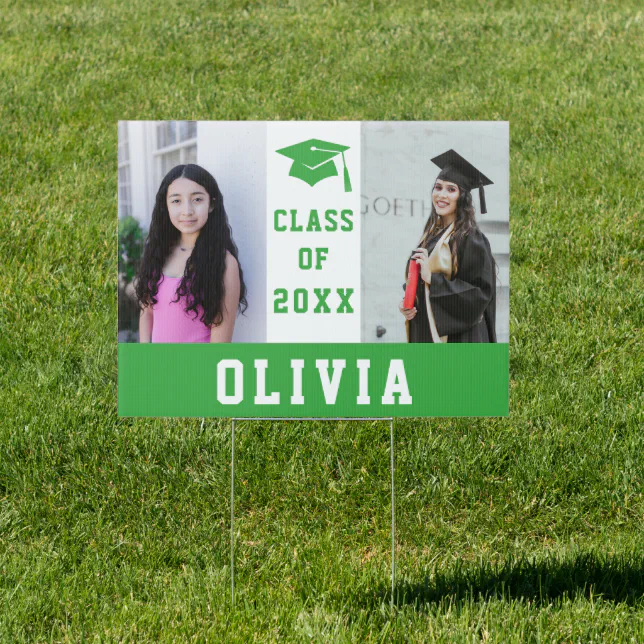 Grown-Up Photos Graduation High School College Sign | Zazzle