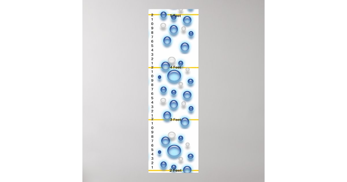 Growth Chart - Rise with the Bubbles | Zazzle