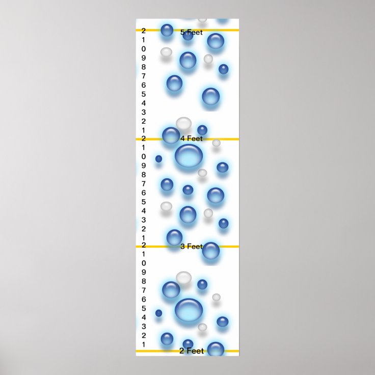 Growth Chart - Rise with the Bubbles | Zazzle