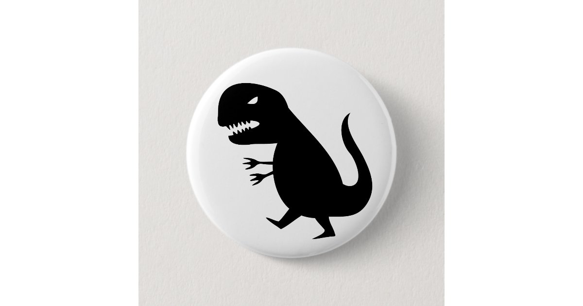 Grr Dinosaur Pinback Button | Zazzle