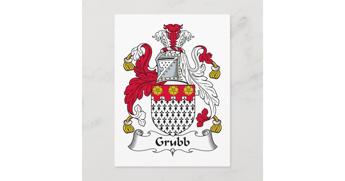 Grubb Family Crest Postcard | Zazzle.com