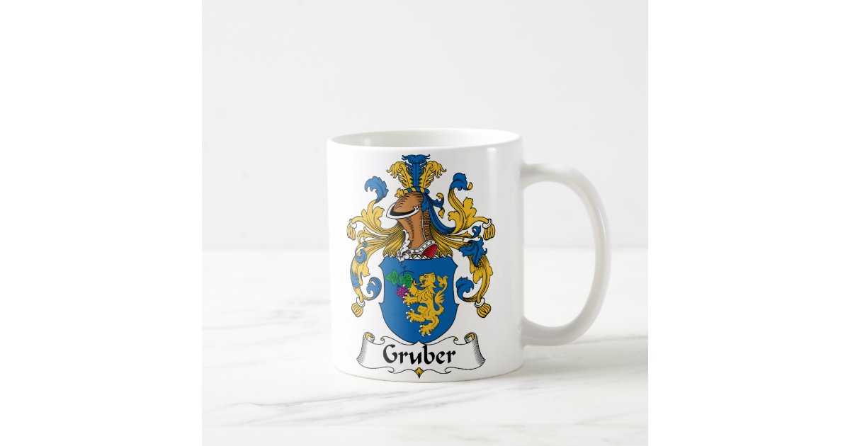 Gruber Family Crest Coffee Mug | Zazzle