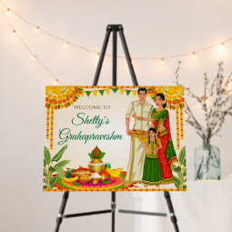 Gruhapravesam decor as Indian Housewarming signs | Zazzle