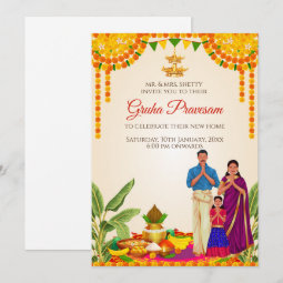 Gruhapravesh invitation & Gruhapravesam invite | Zazzle