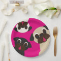 Grumble, Grumble Pug Paper Plate | Zazzle
