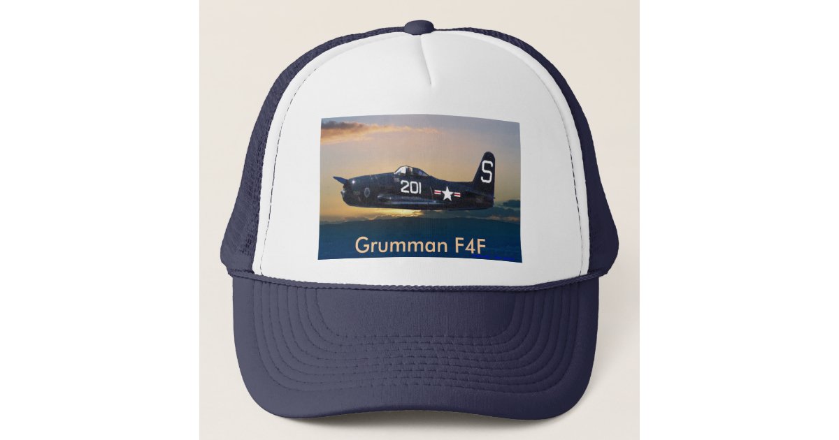 Grumman F4F WIldcat, Grumman F4F Trucker Hat | Zazzle