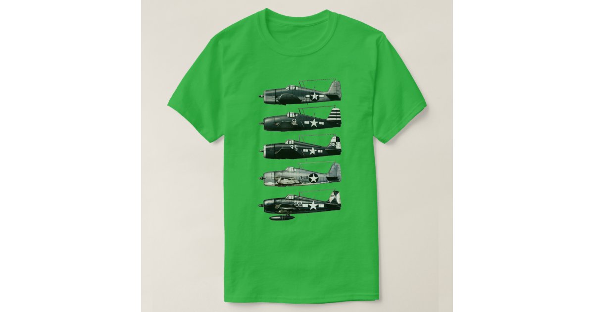 Grumman F6F Hellcat WW2 Fighter aircraft T-Shirt | Zazzle