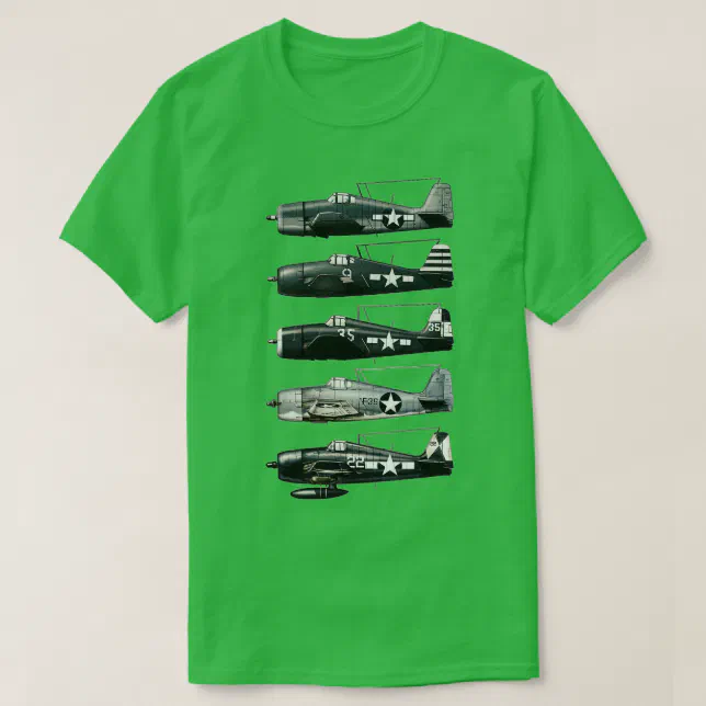 Grumman F6F Hellcat WW2 Fighter aircraft T-Shirt | Zazzle
