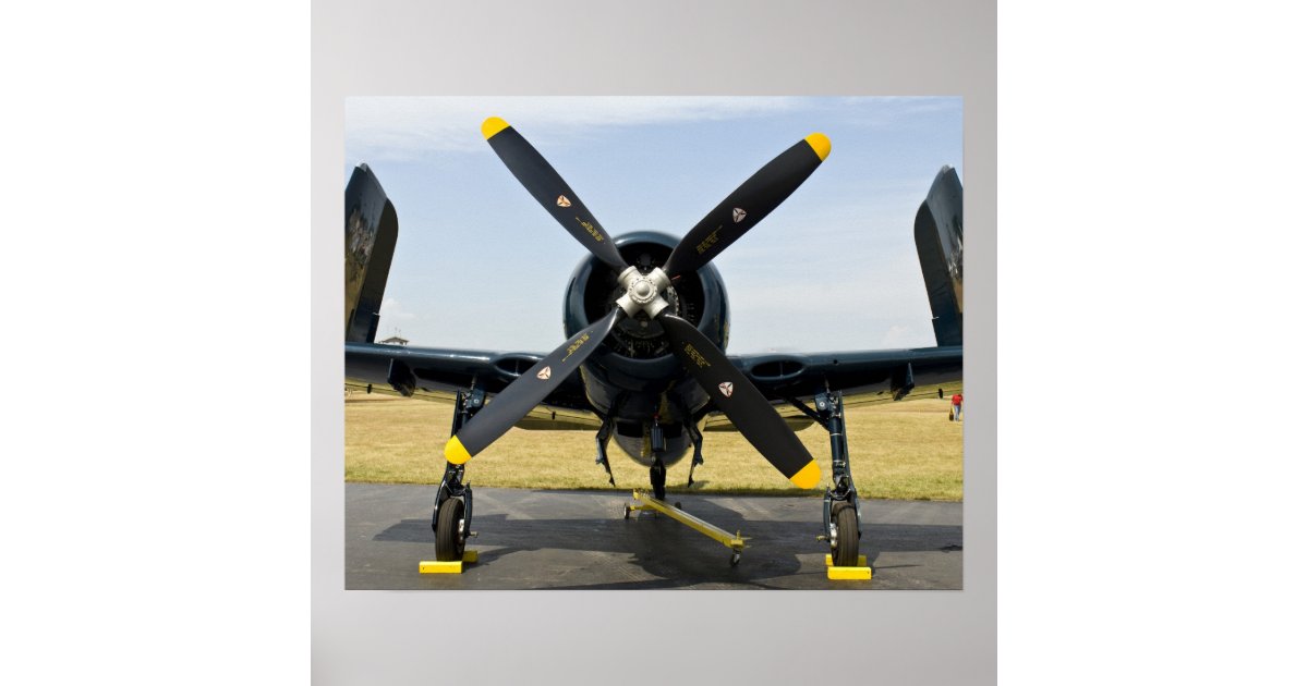 Grumman F8F Bearcat Navy Carrier Fighter on the Poster | Zazzle