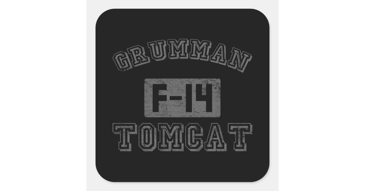 Grumman F-14 Tomcat Square Sticker | Zazzle