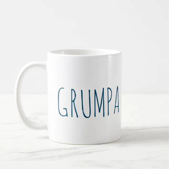 Grumpa Funny Novelty for Grumpy Grandpa Graphic Coffee Mug | Zazzle