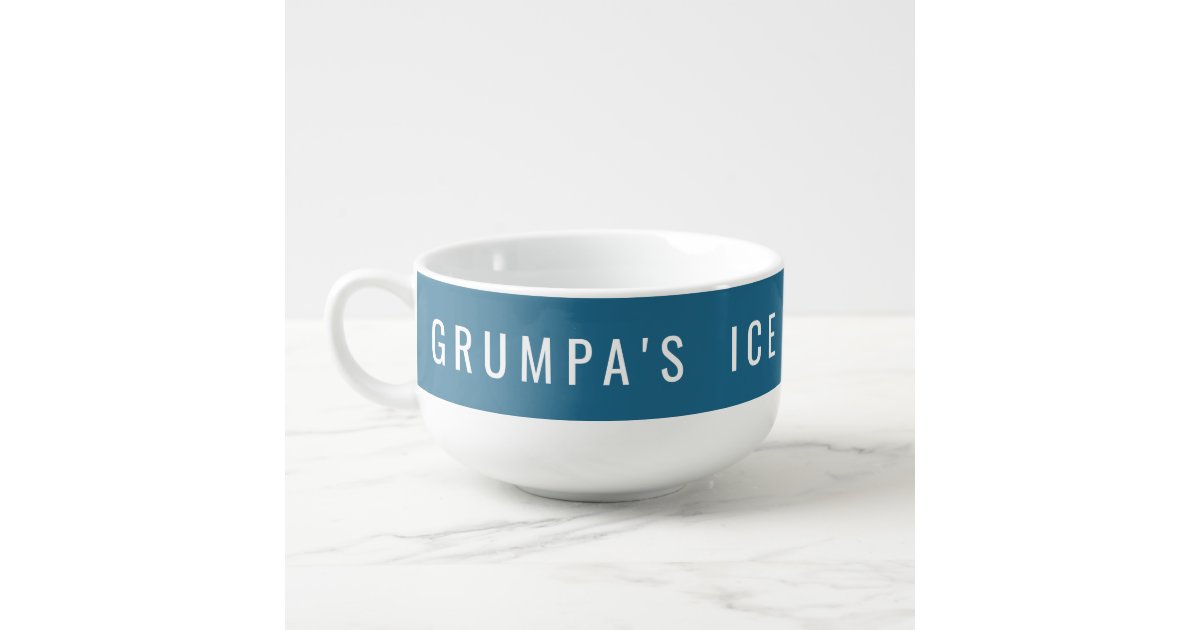 Grumpa's Ice Cream Bowl for Grumpy Grandpa | Zazzle
