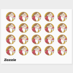 Grumpy 12 classic round sticker | Zazzle