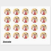 Grumpy 4 classic round sticker | Zazzle
