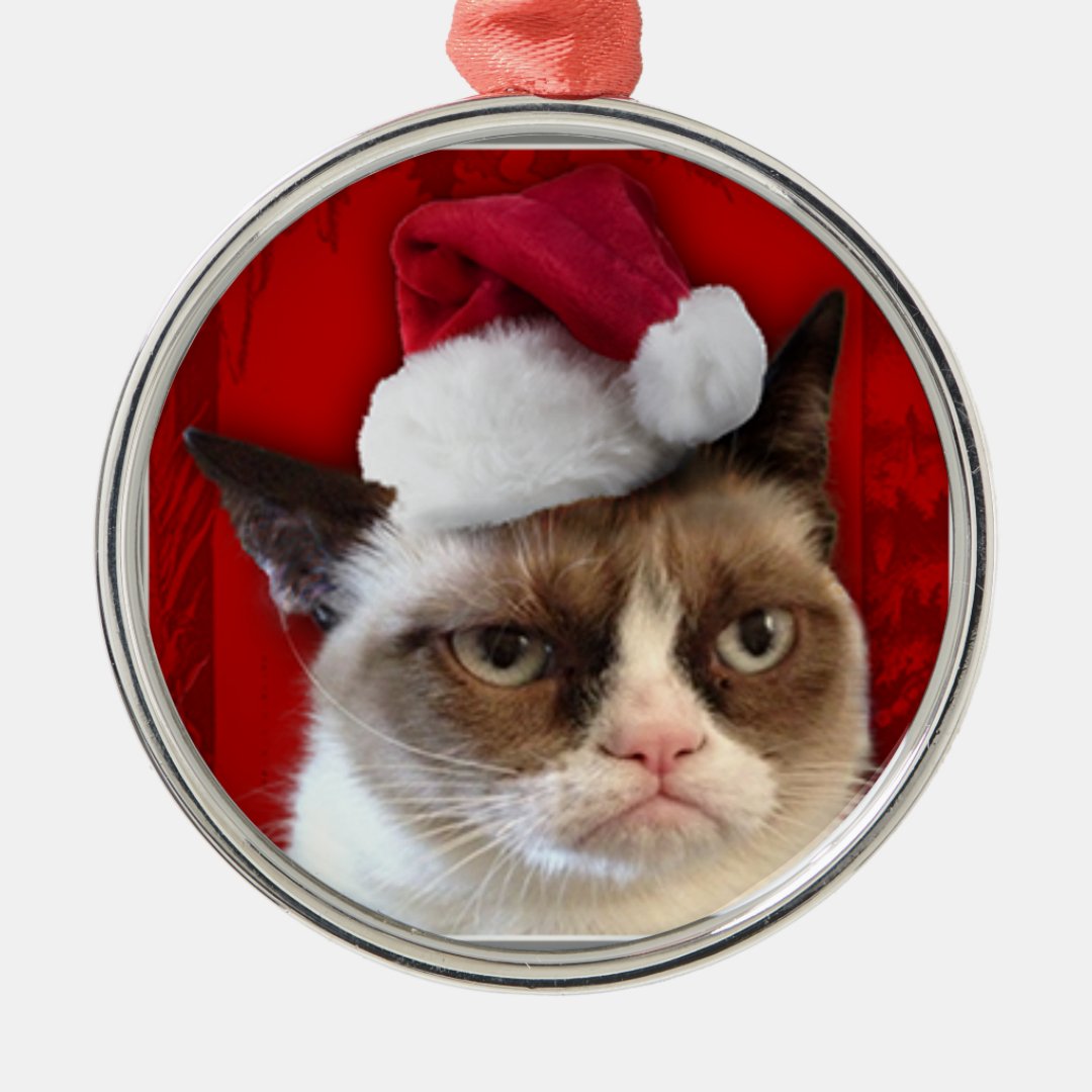 Grumpy Cat Christmas Ornament | Zazzle
