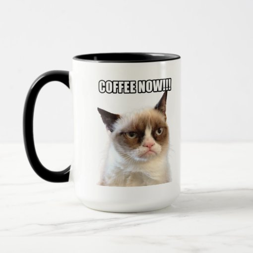Grumpy Cat™ COFFEE NOW!!! Mug | Zazzle