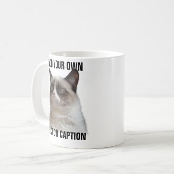 Grumpy Cat Glare - Add your own text Coffee Mug | Zazzle