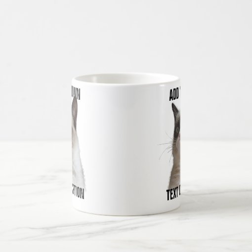 Grumpy Cat Glare - Add your own text Coffee Mug | Zazzle