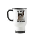 Grumpy Cat Glare - Add your own text Coffee Mug | Zazzle