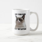 Grumpy Cat Glare - Add your own text Coffee Mug | Zazzle