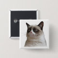 Grumpy Cat Glare Button | Zazzle