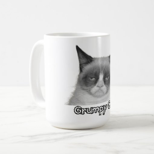 Grumpy Cat Mug ("Grumpy Cat" Text) | Zazzle