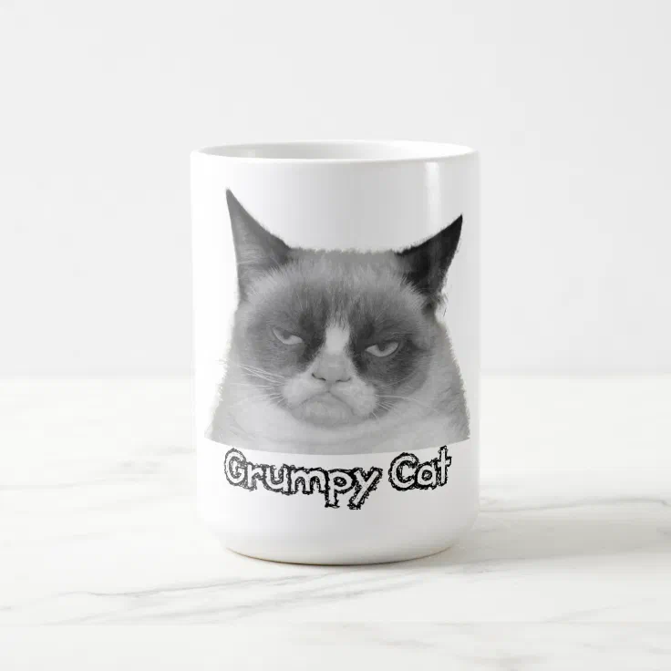 Grumpy Cat Mug ("Grumpy Cat" Text) | Zazzle