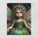 Grumpy Fairy in Green Dress Postcard | Zazzle