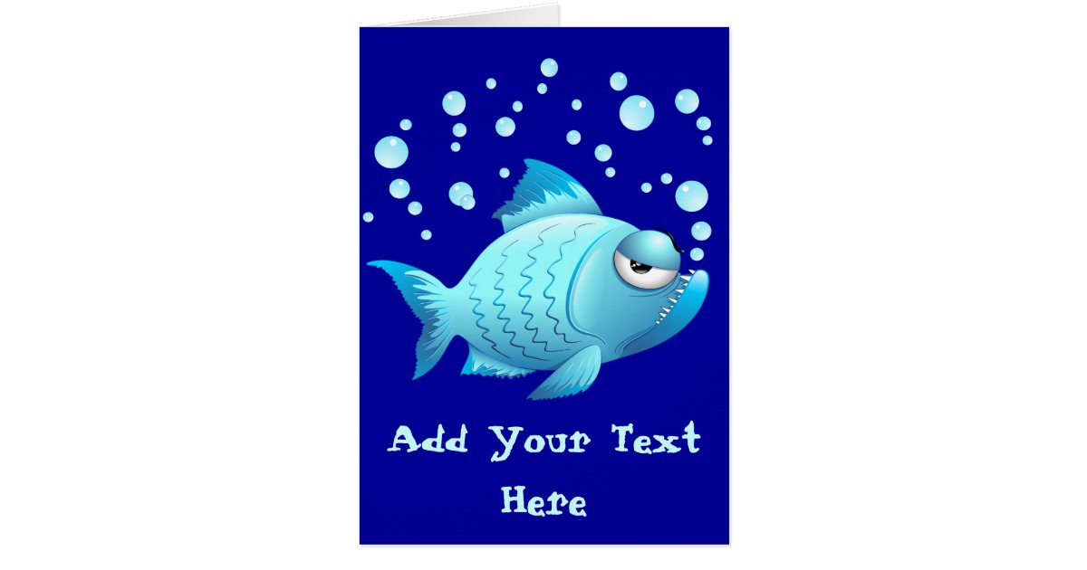 Grumpy Fish Cartoon | Zazzle