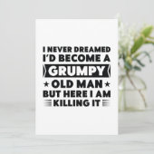Grumpy Old Man Thank You Card | Zazzle