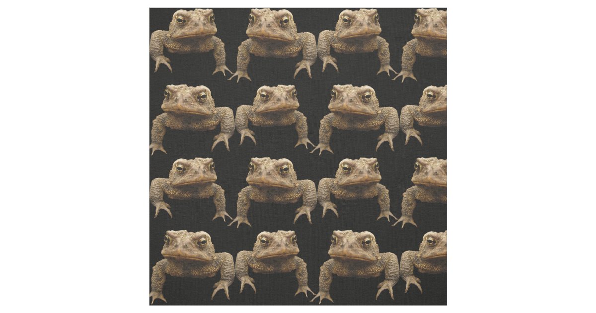 Grumpy Toads Fabric | Zazzle