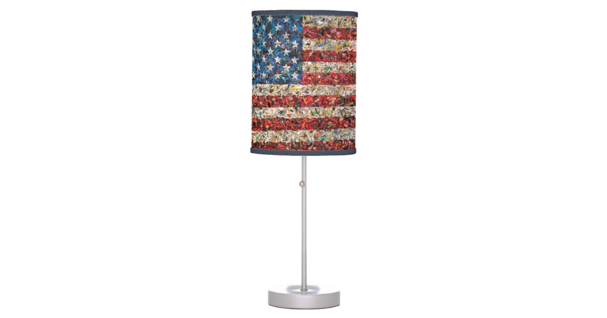 grunge american flag lamp | Zazzle