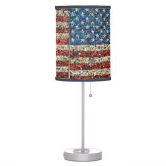 grunge american flag lamp | Zazzle