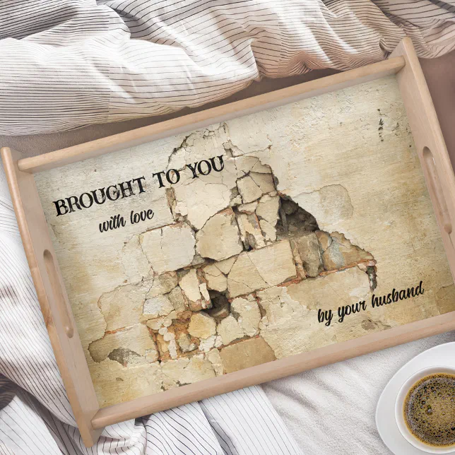 Grunge Brick Industrial Adorable Serving Tray | Zazzle